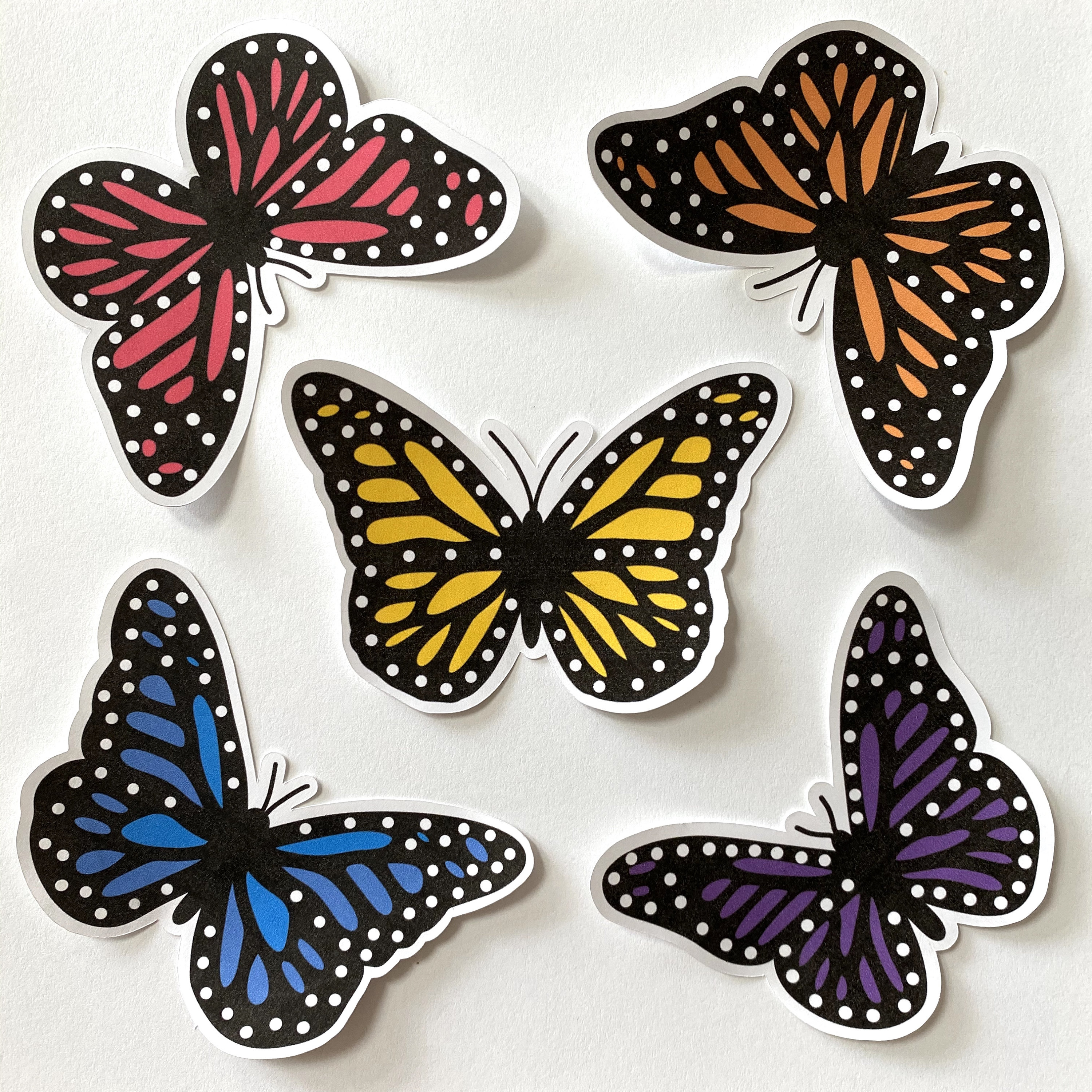 Butterfly Sticker Collection Butterfly Sticker Pack | Etsy