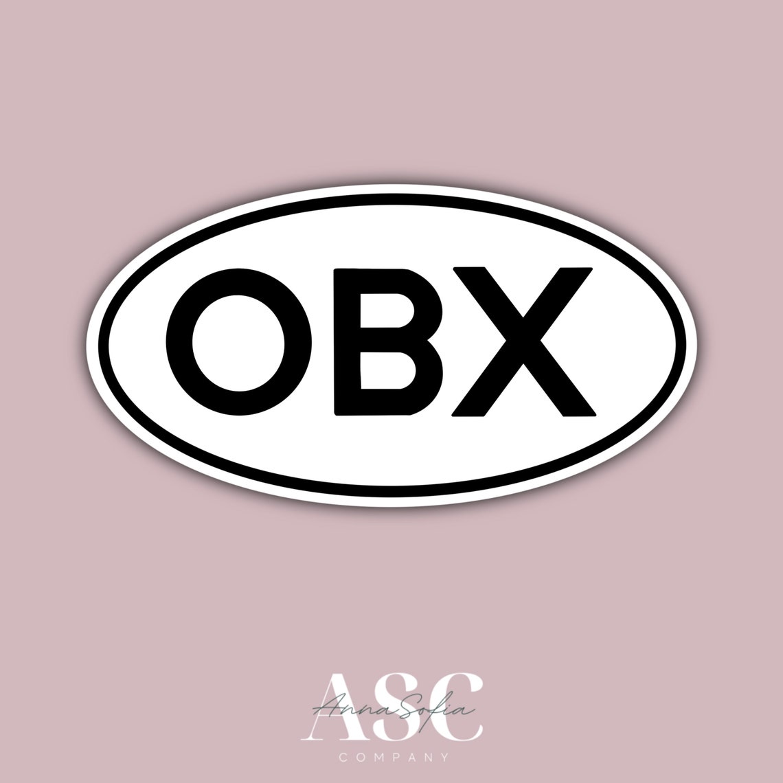 OBX Sticker Pack Outer Banks OBX Waterproof Water Bottle - Etsy