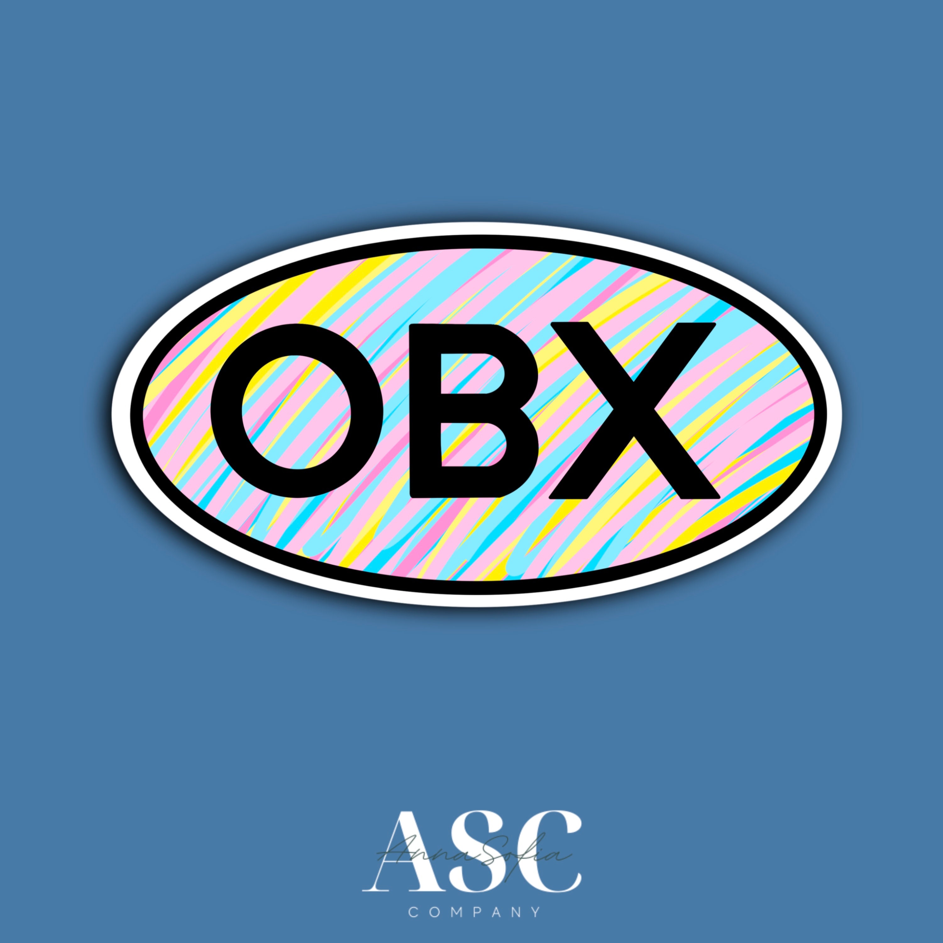 OBX Sticker Pack Outer Banks OBX Waterproof Water Bottle - Etsy