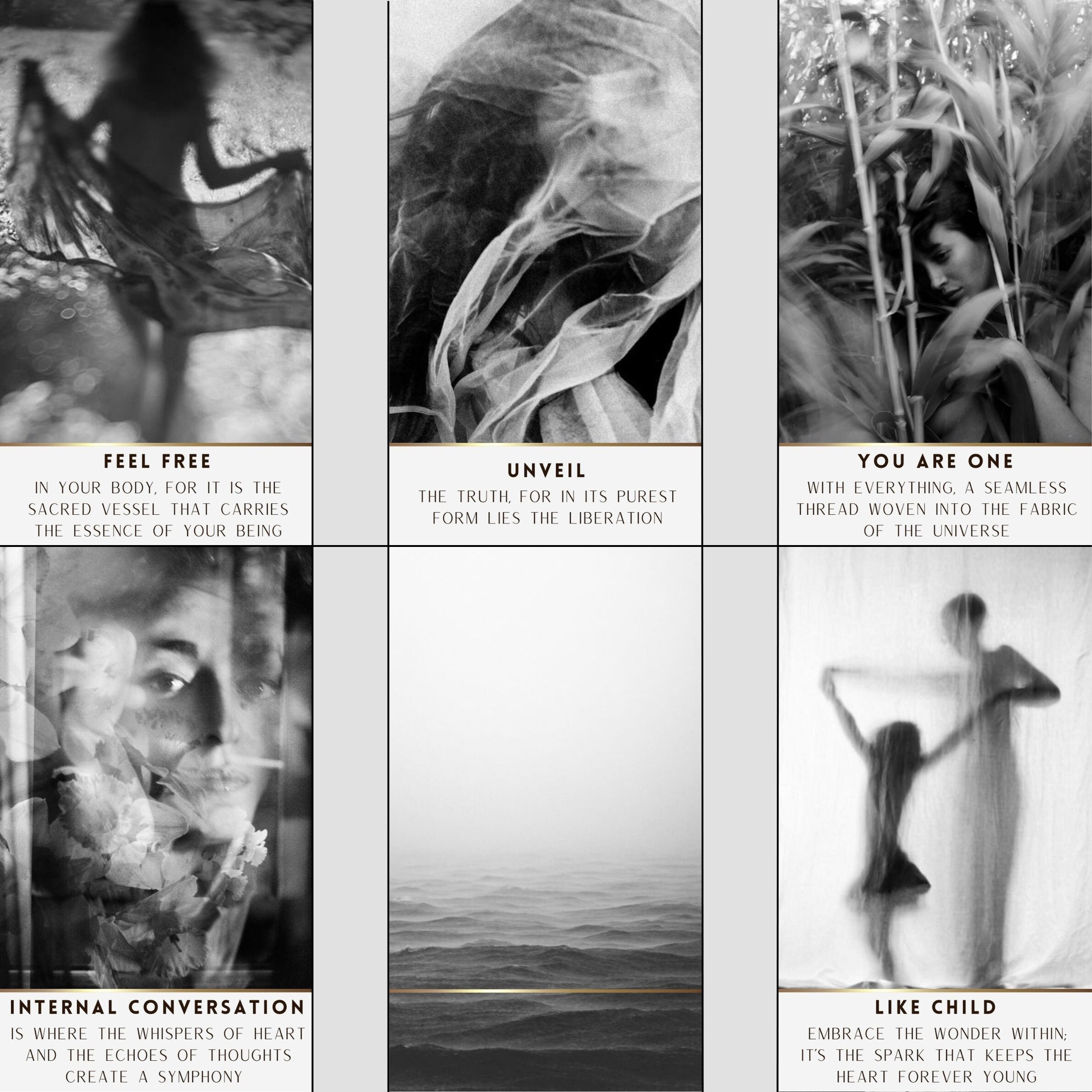 Intuition Oracle Card Deck 55 Cards Black and White - Etsy