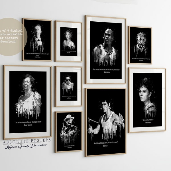 Famous People Poster Quotes - Etsy