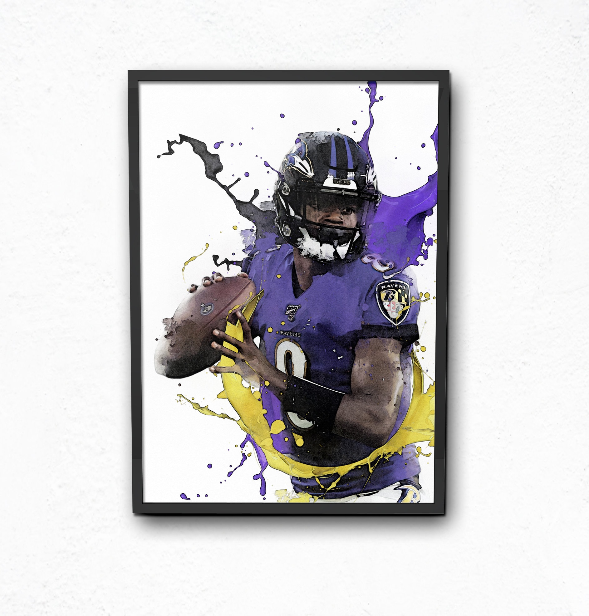 Lamar Jackson Poster, Wall art, Sports Poster sold by Ellissa ...