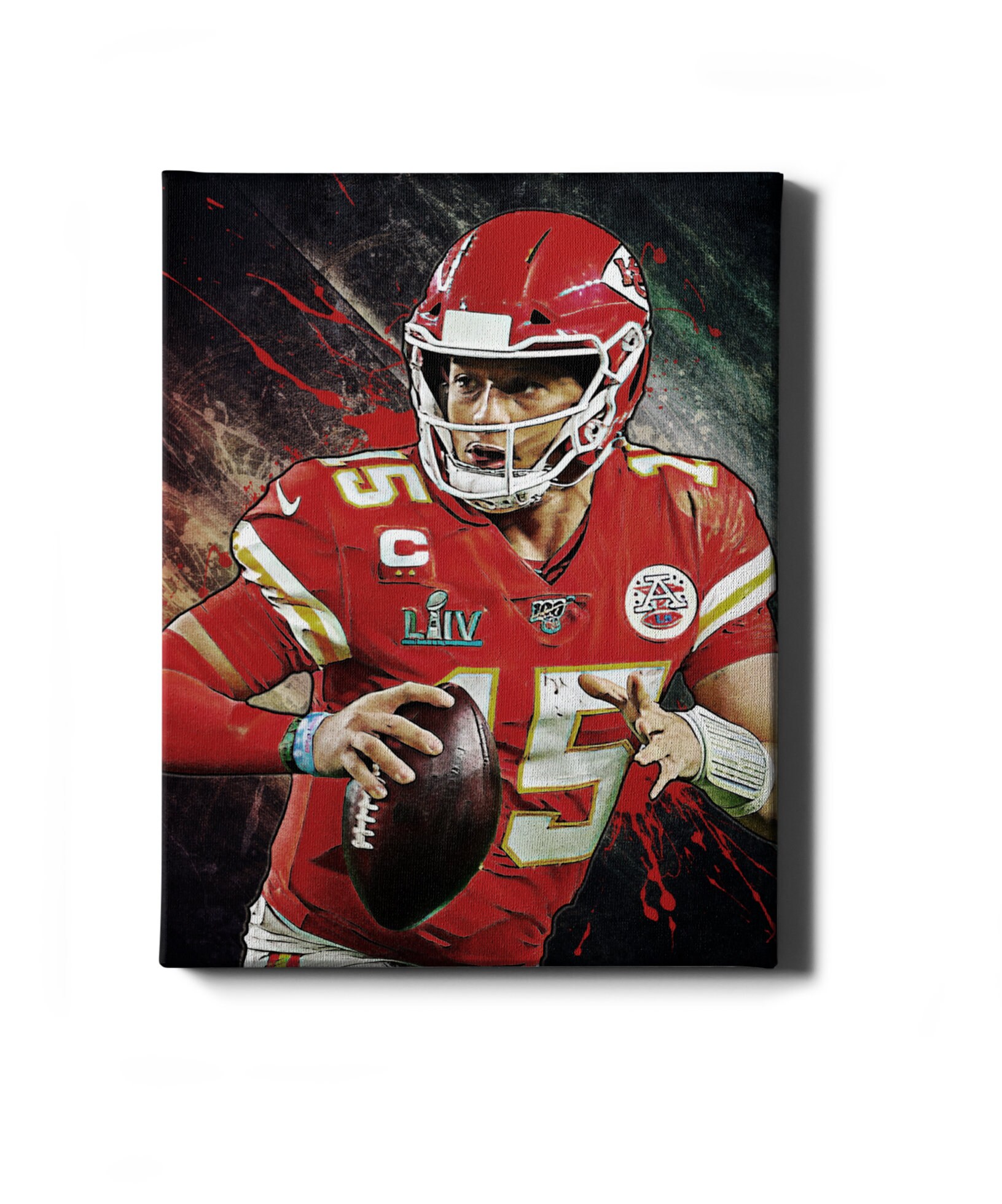 Patrick Mahomes Poster Kansas City Chiefs Canvas Print - Etsy UK