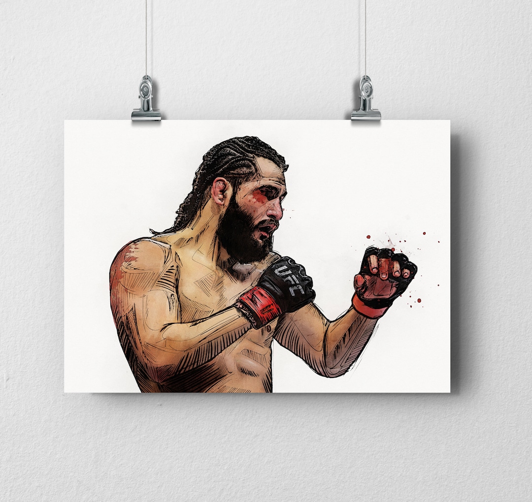 Jorge Masvidal Poster Canvas Print Sports Art Print - Etsy