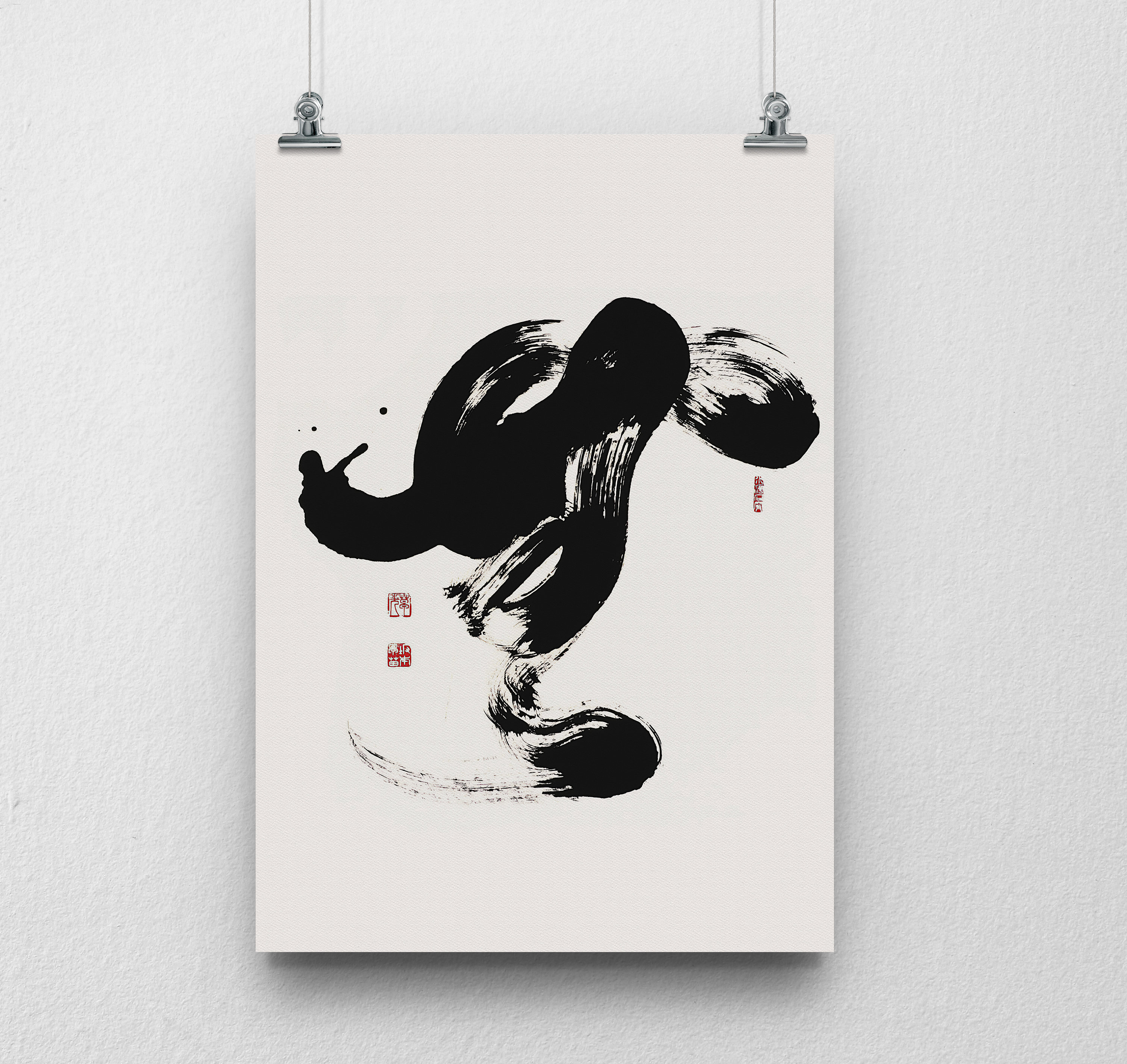 Canvas Woodblock Calligraphy Eternal Bond Traditional Japanese Art ...