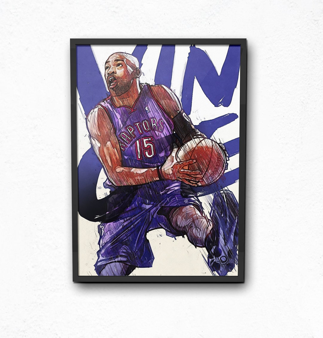 Vince Carter Poster Wall Art Sports Poster Fan Art Wall - Etsy