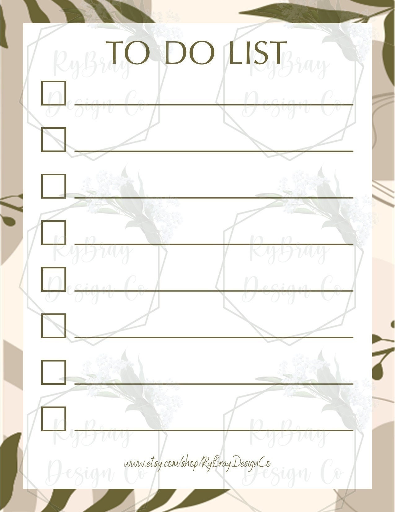Boho to Do List, PNG, PDF Instant Download - Etsy