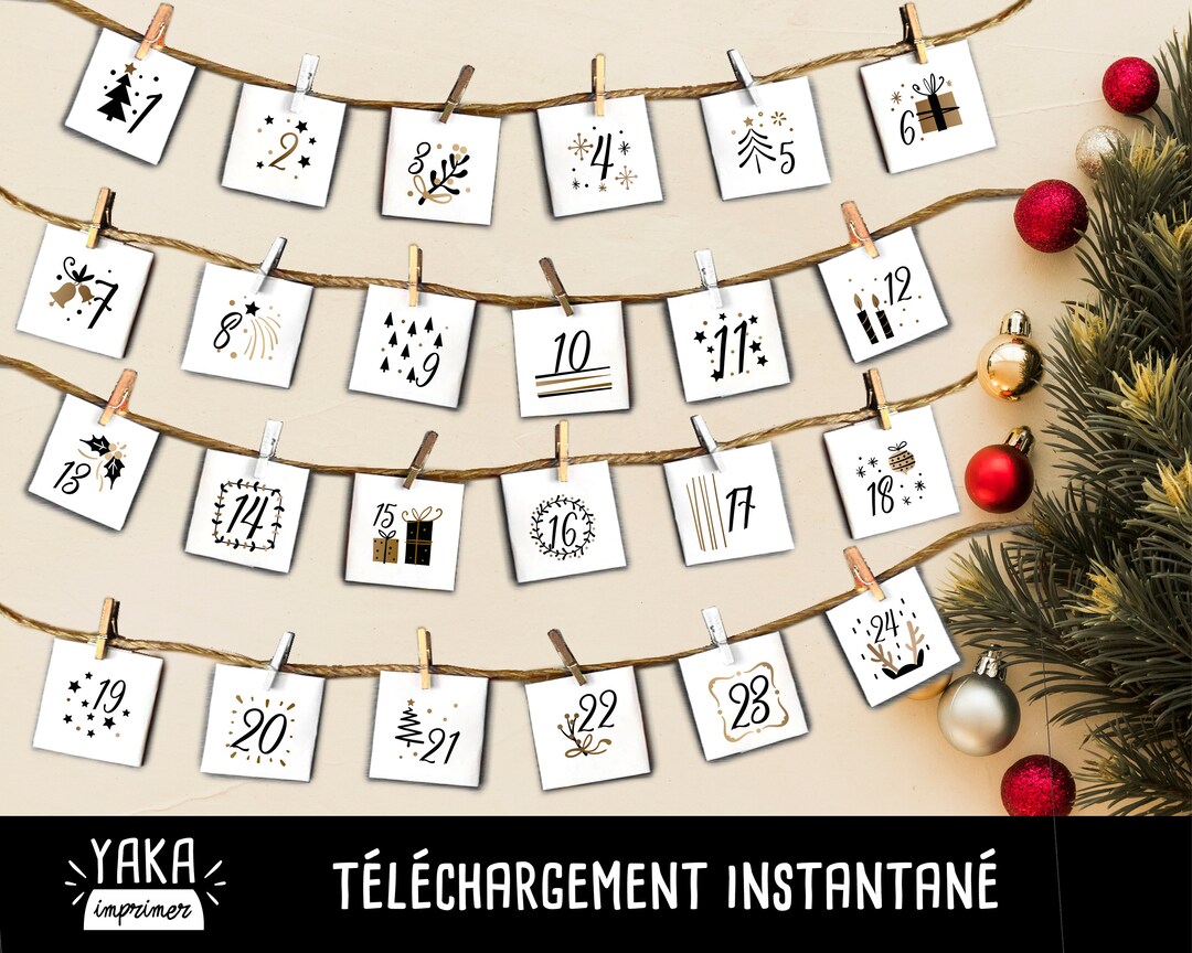 Zero Waste Advent Calendar With 50 Activity Ideas, to Personalize and ...