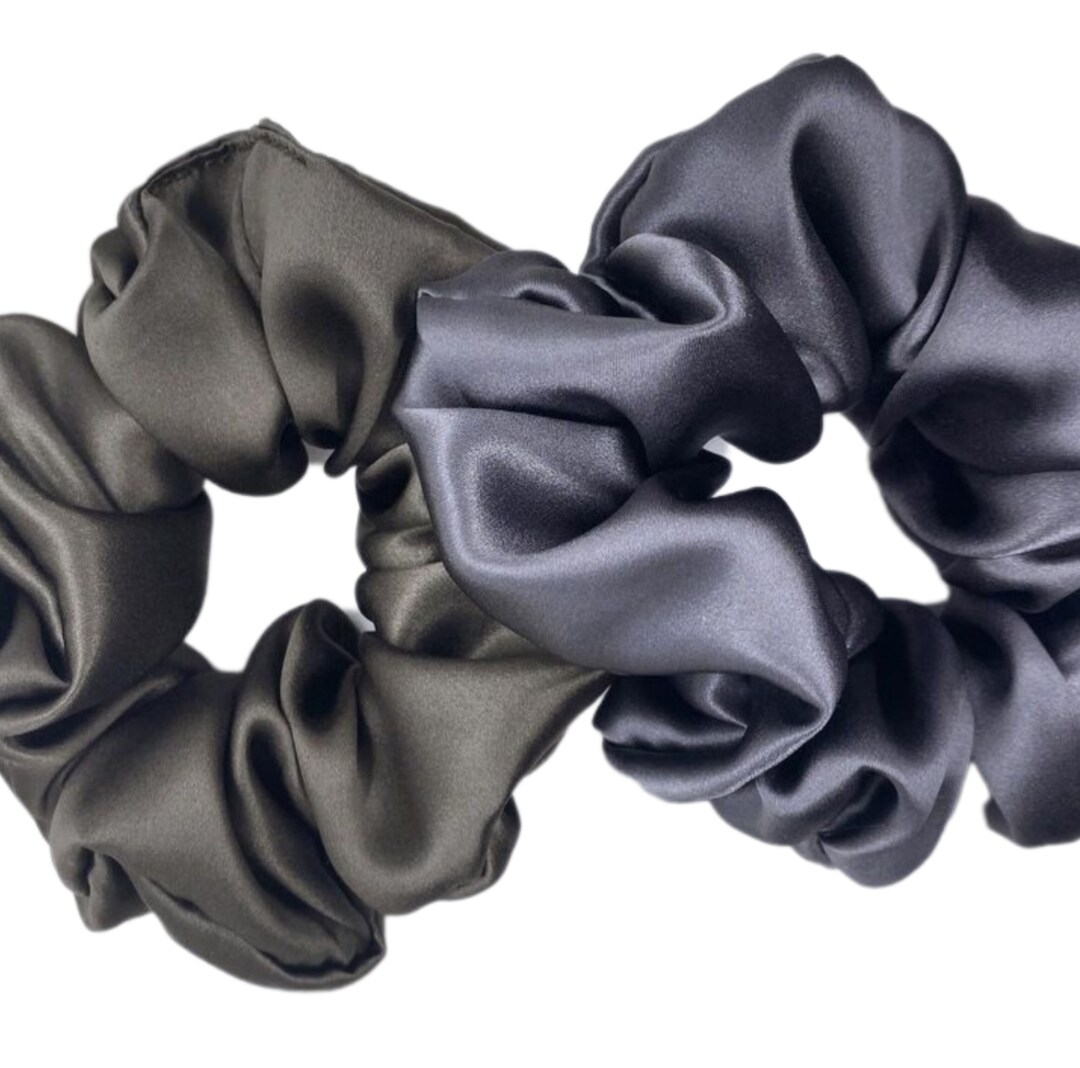 MILLIES | 100% Mulberry Silk Mid Size Scrunchie - Silky Soft Frizzy ...