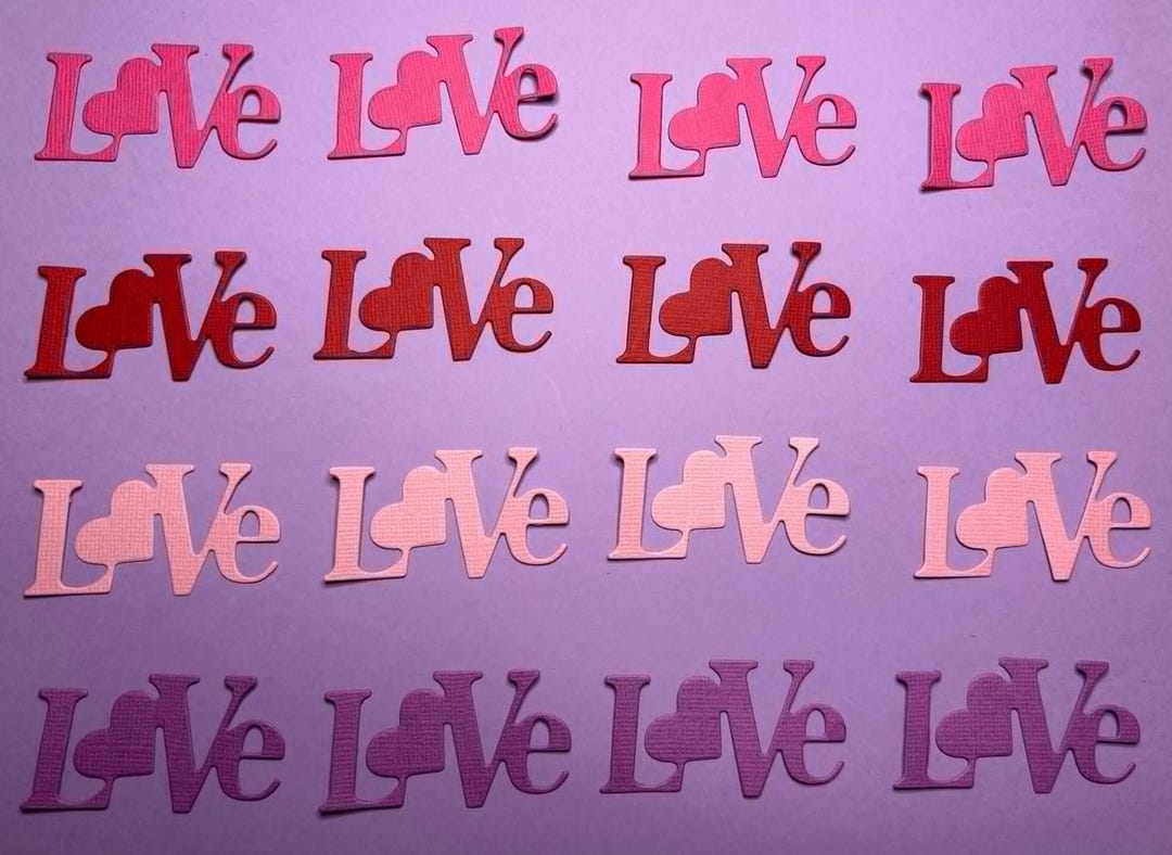 Valentines Cardstock Cut Outs (die Cuts) - Etsy