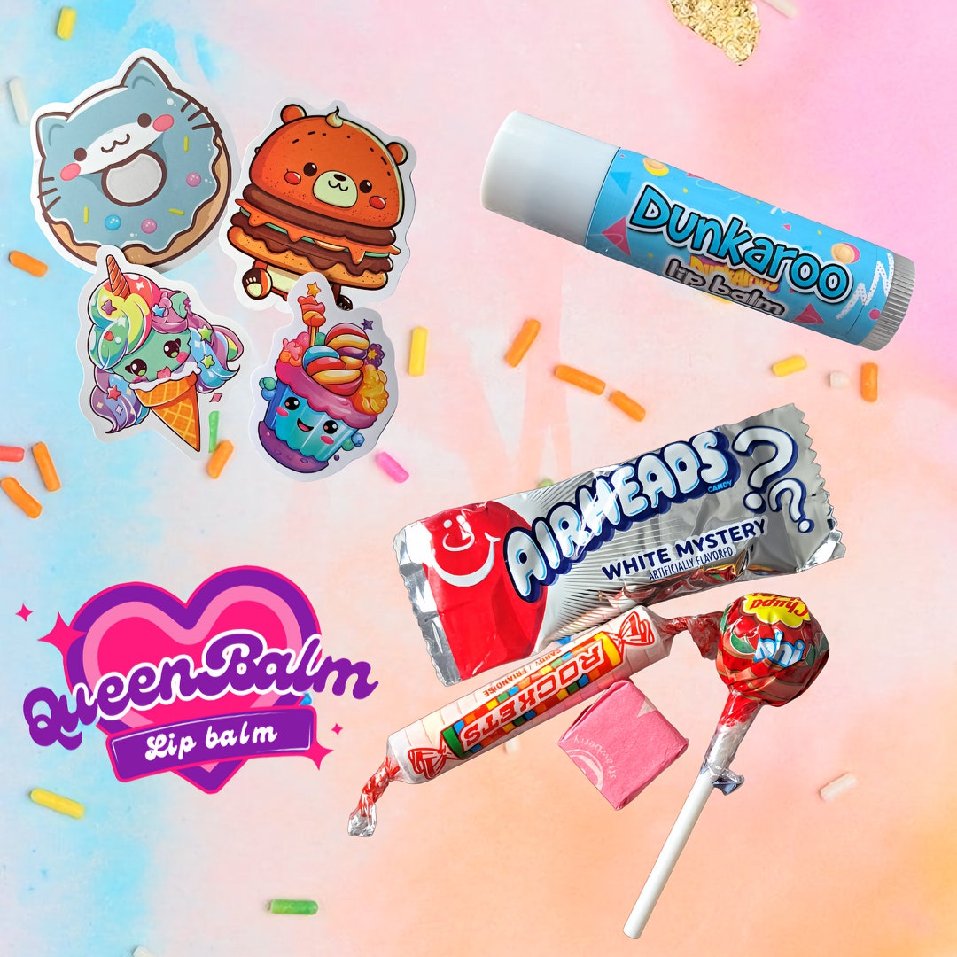 Adorable Surprise Bag With Random Lip Balm Candy Stickers Stuffers ...