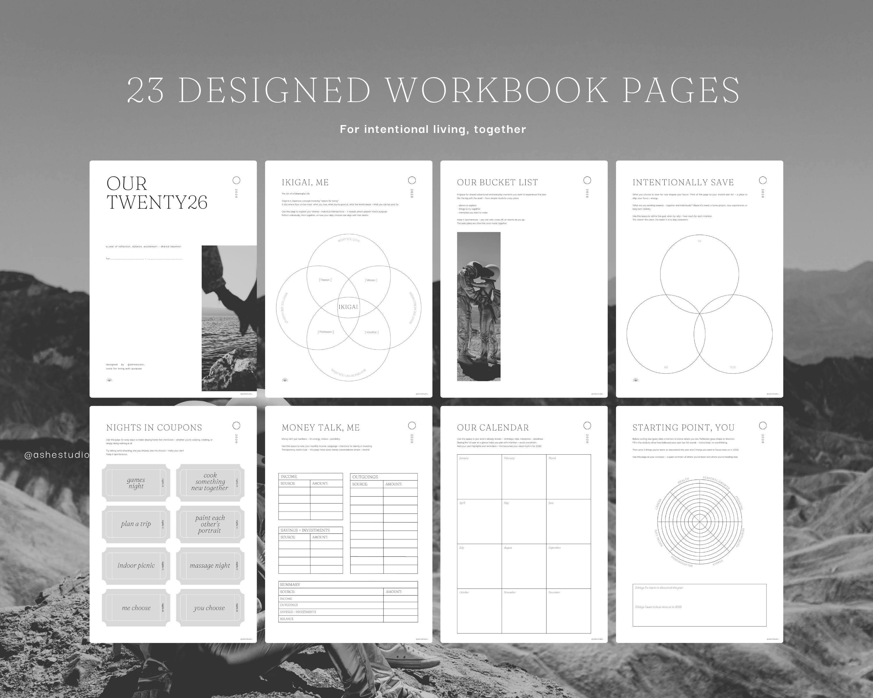 Couples Goal Setting Workbook | 2026 Relationship Planner (digital ...
