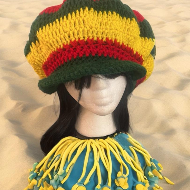 Crochet Bob Marley Hat - Etsy