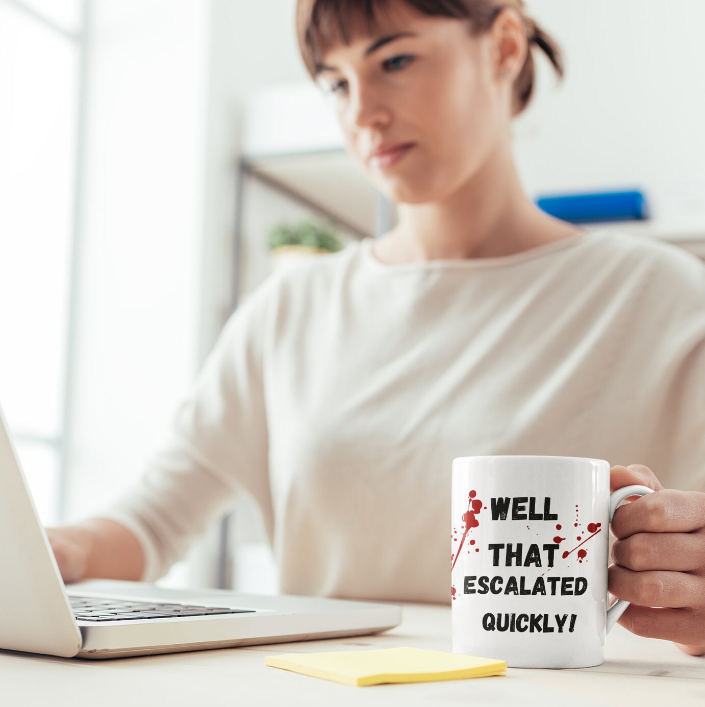 Funny Mug / Office Banter / Work Humour / Well That Escalated - Etsy UK