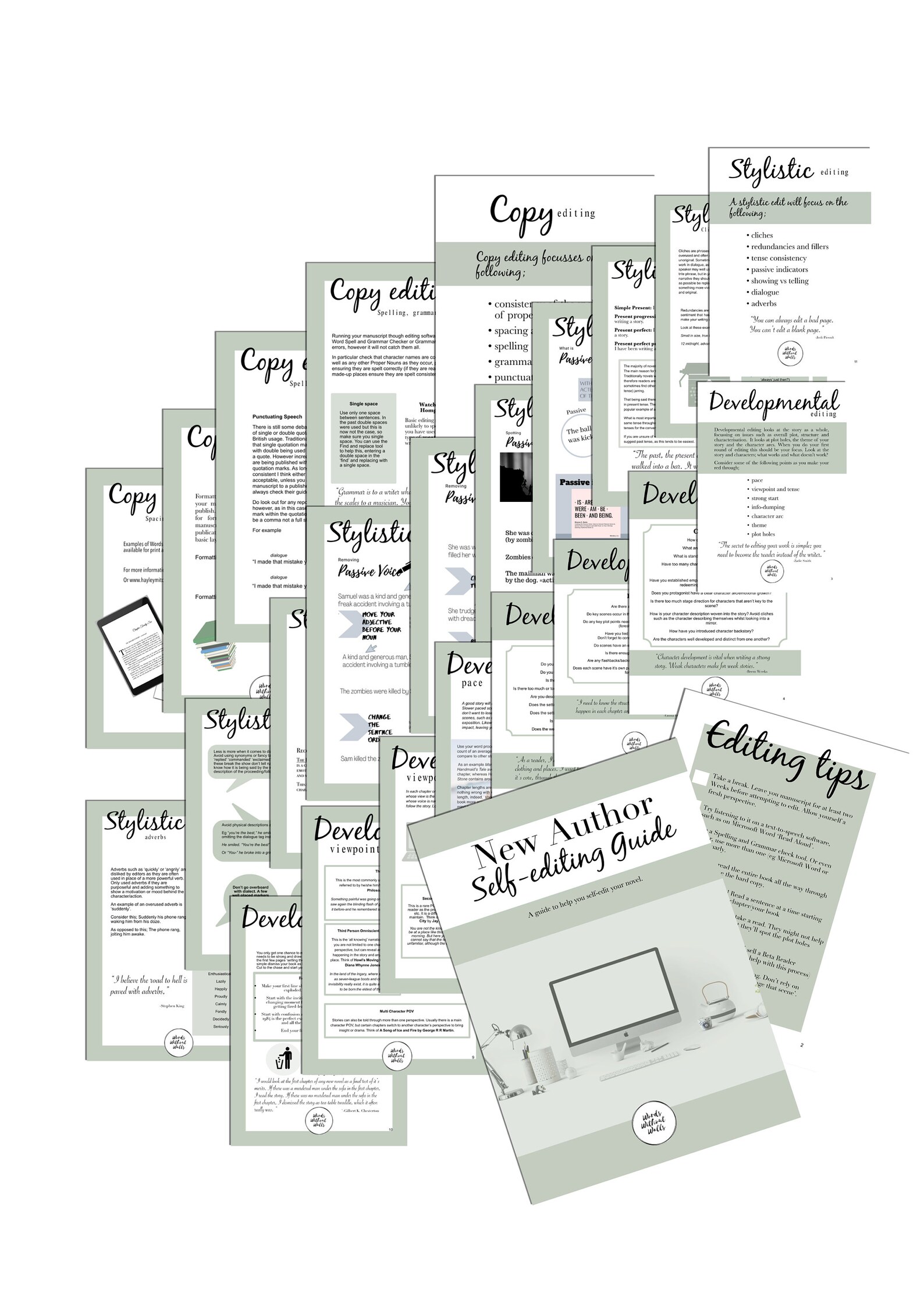 New Author Self-editing Guide-instant PDF Download of Over 20 Pages of ...