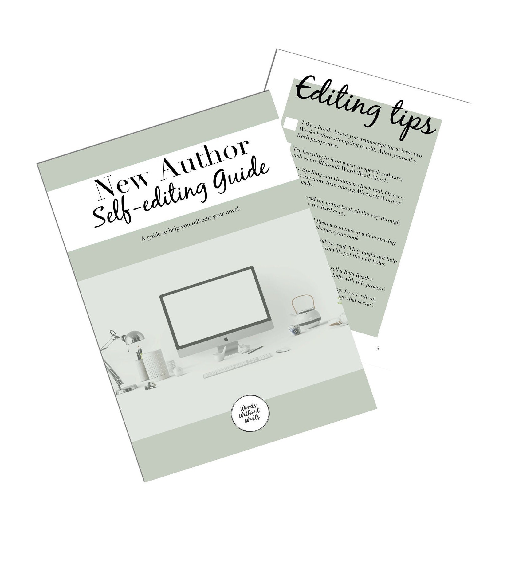 New Author Self-editing Guide-instant PDF Download of Over 20 Pages of ...