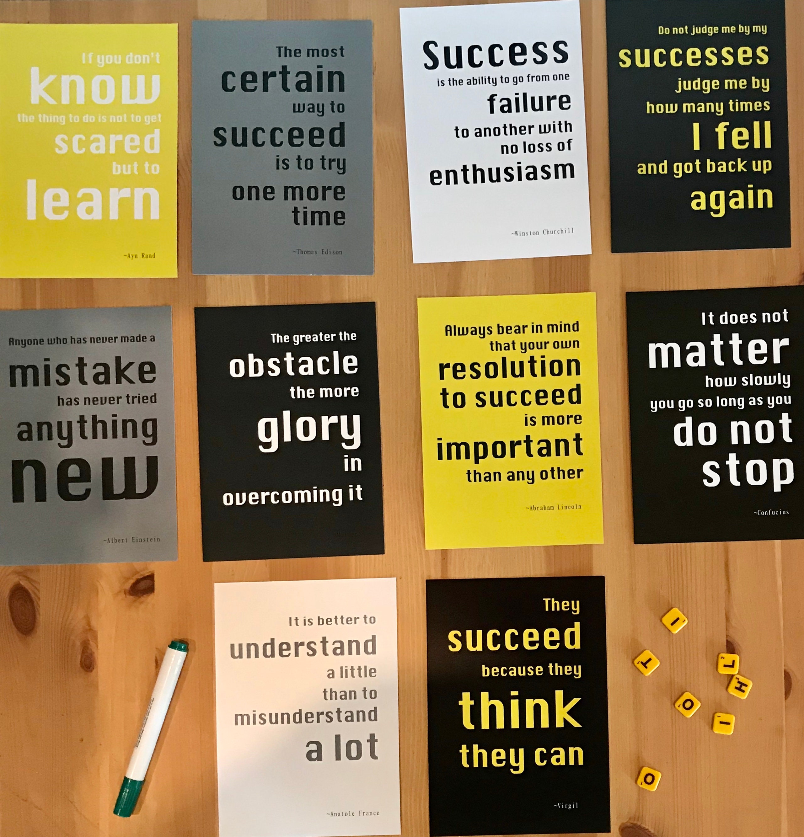 Classroom Printables | Set of Ten Growth Mindset Prints | Home School ...