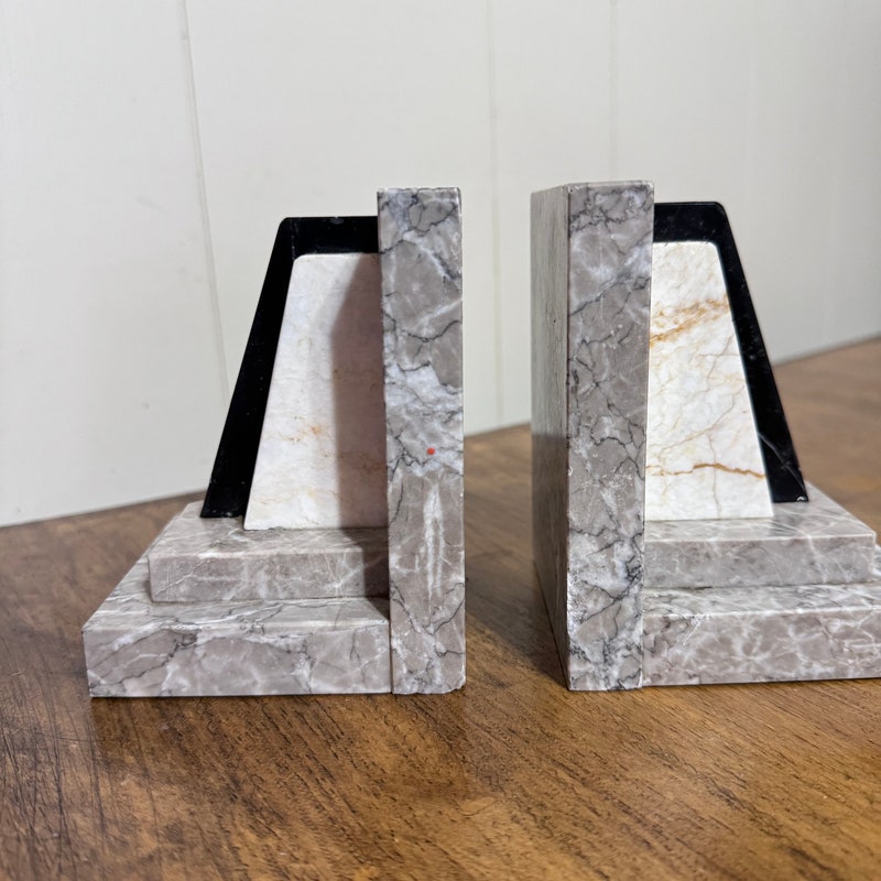 Marble Bookends - Etsy