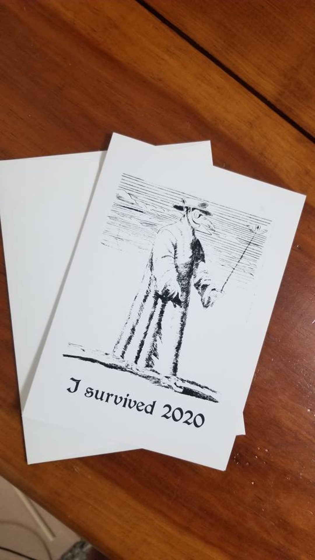 Black Plague Greeting Card W/ Medieval Doctor Art - Occult Personalized ...