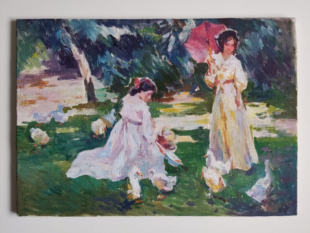 Original Oil Painting,vintage Impressionism Artwork,ukrainian Artist ...