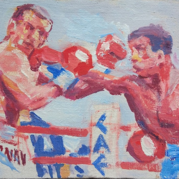 Boxing Painting - Etsy