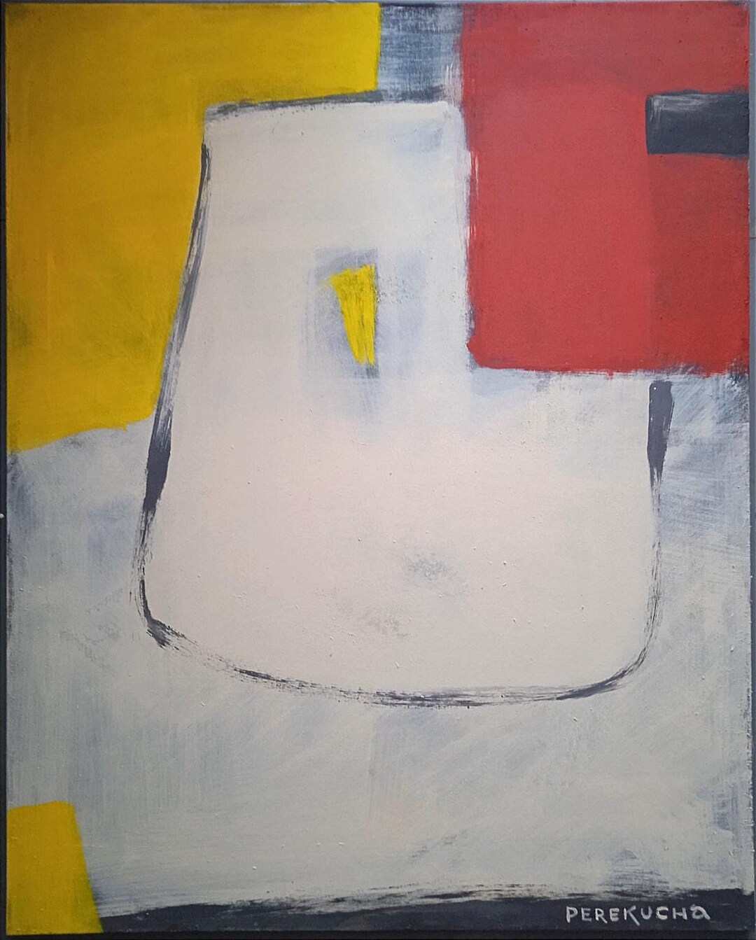 Original Abstract Painting, Cubism Artwork,artist Perekucha Ruslan ...