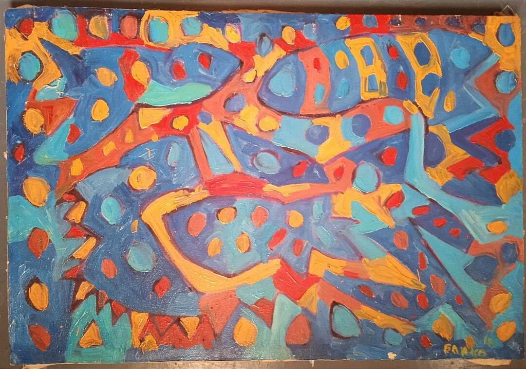 Abstract Painting,original Oil Artwork,modernism Painting,ukrainian ...