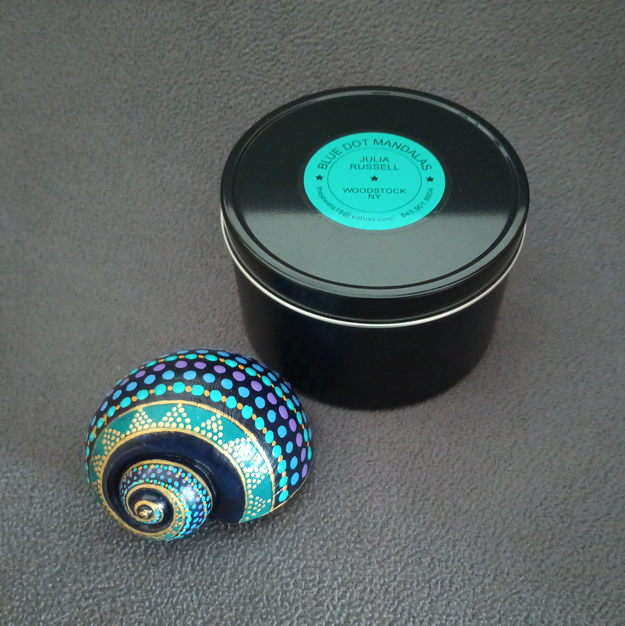 Turquoise, Indigo, and Purple Sea Snail Shell - Etsy
