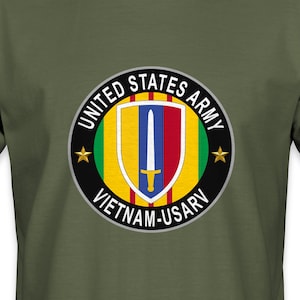 United States Army Republic of Vietnam USARV Vietnam Veteran T-shirt ...
