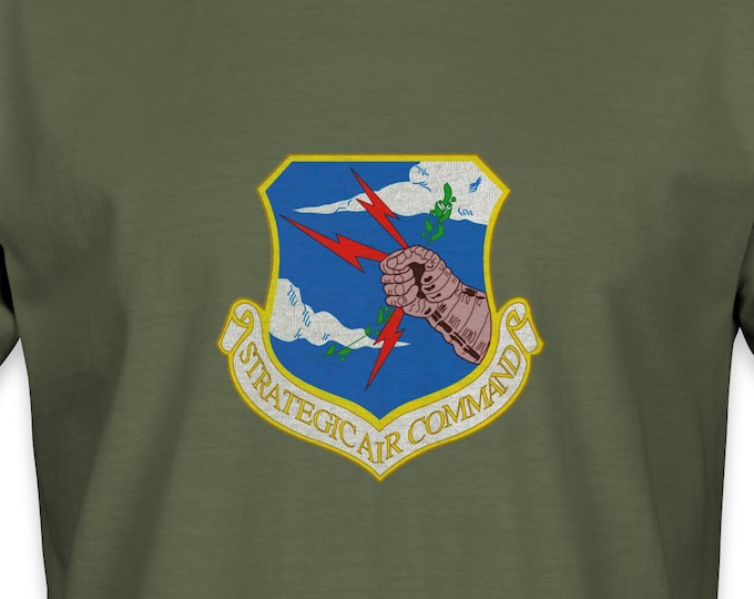 US Air Force Strategic Air Command SAC Shield T-shirt Veteran Owned - Etsy