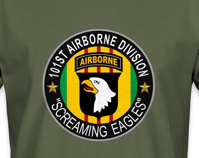 101st Airborne Division 'screaming Eagles' Vietnam Veteran T-shirt ...