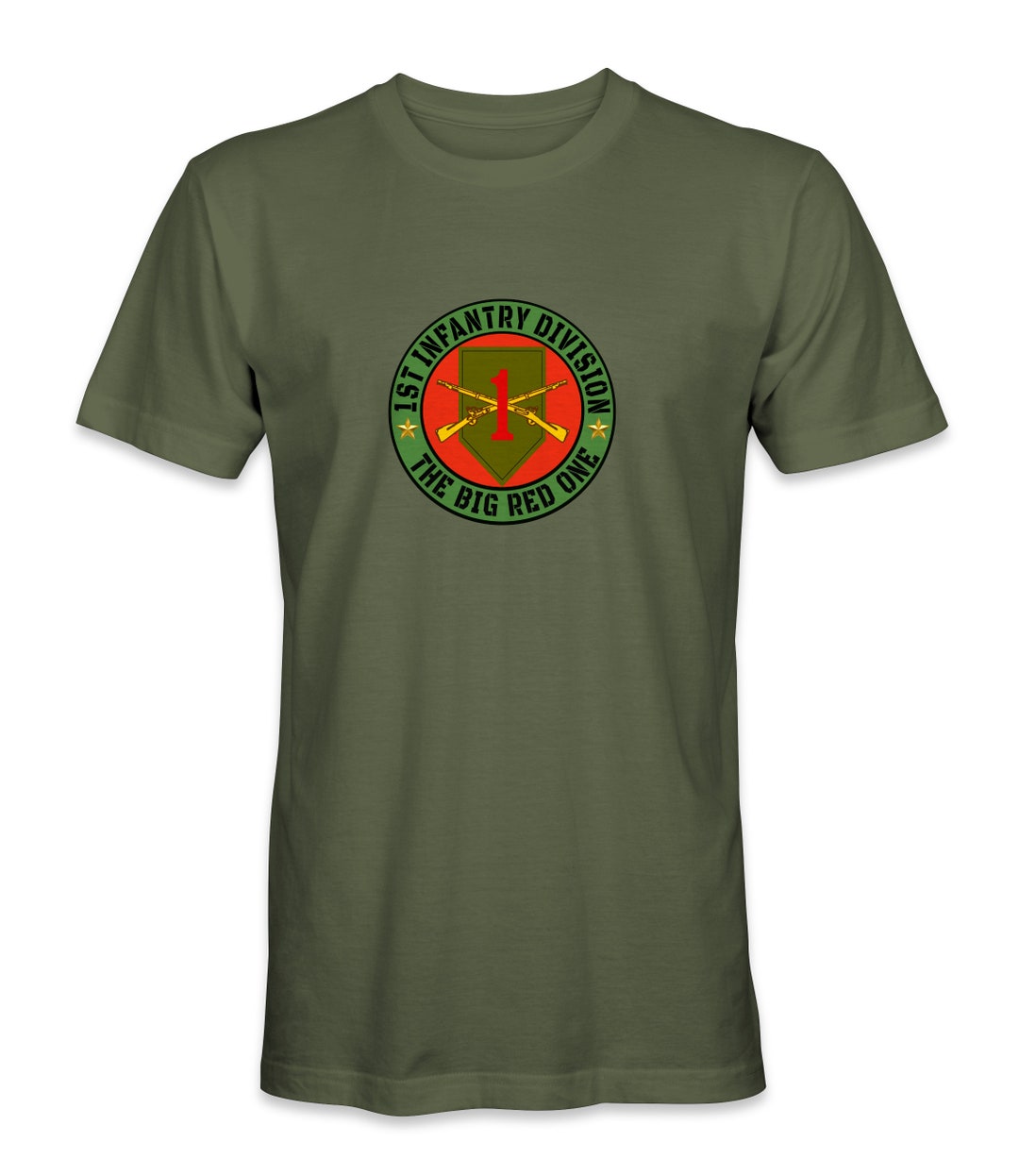 1st Infantry Division "the Big Red One" T-shirt - Veteran Owned - Etsy