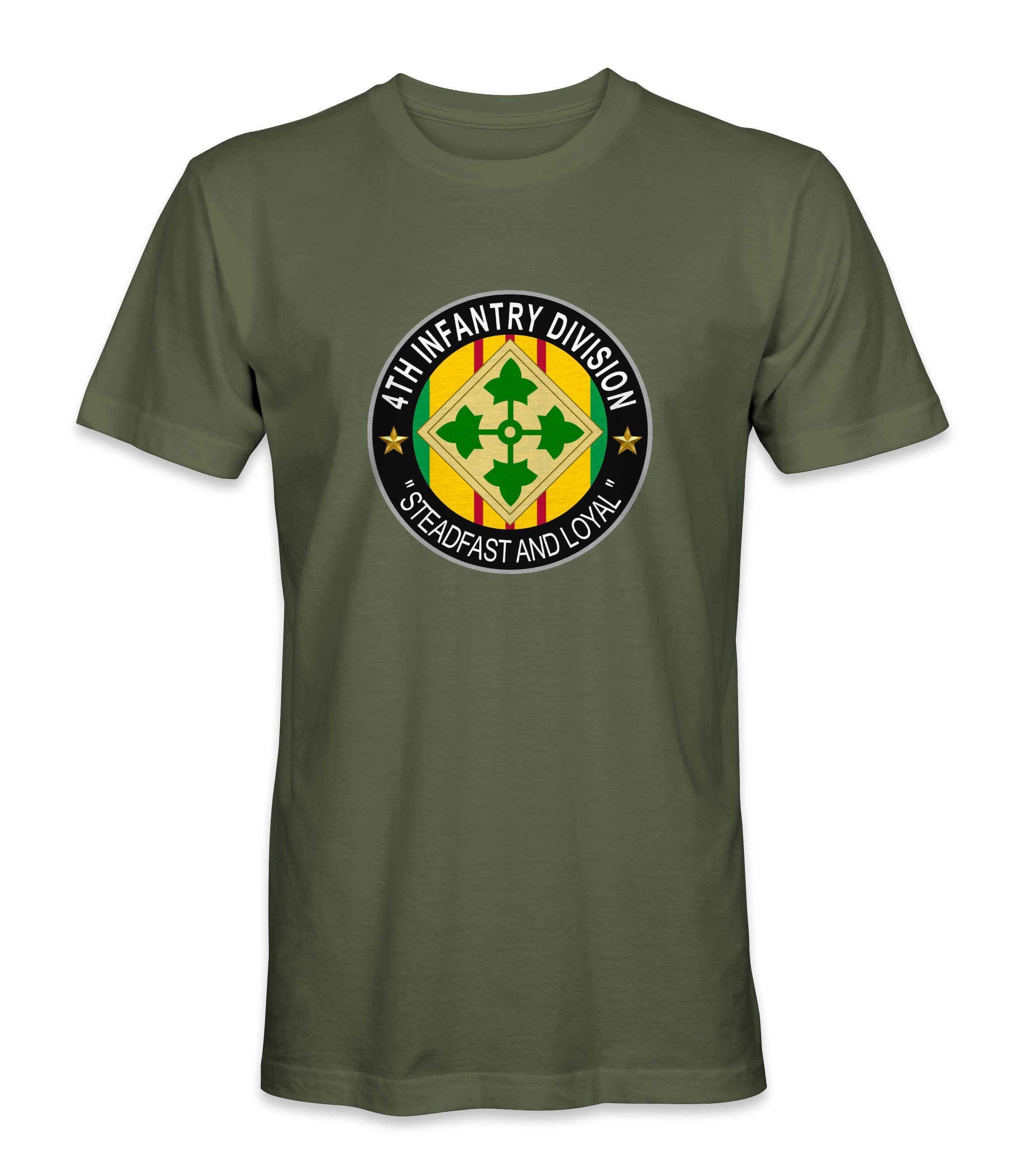 4th Infantry Division 'steadfast and Loyal' Vietnam Veteran T-shirt ...