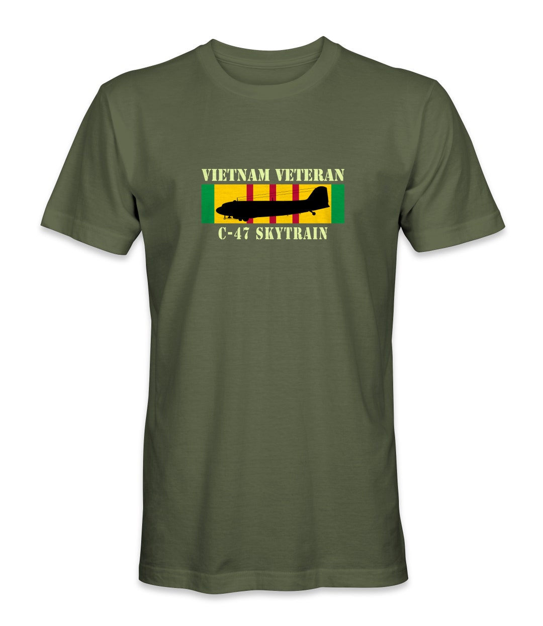 C-47 SKYTRAIN Vietnam Veteran T-shirt - Large Emblem - Veteran Owned ...