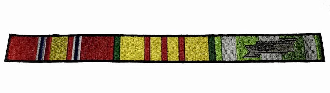 Large 11" Vietnam Service Ribbons Patch - Color - Veteran Owned ...