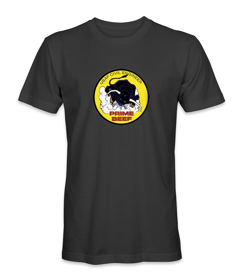 US Air Force Civil Engineer 'prime Beef' T-shirt - Veteran Owned - Etsy