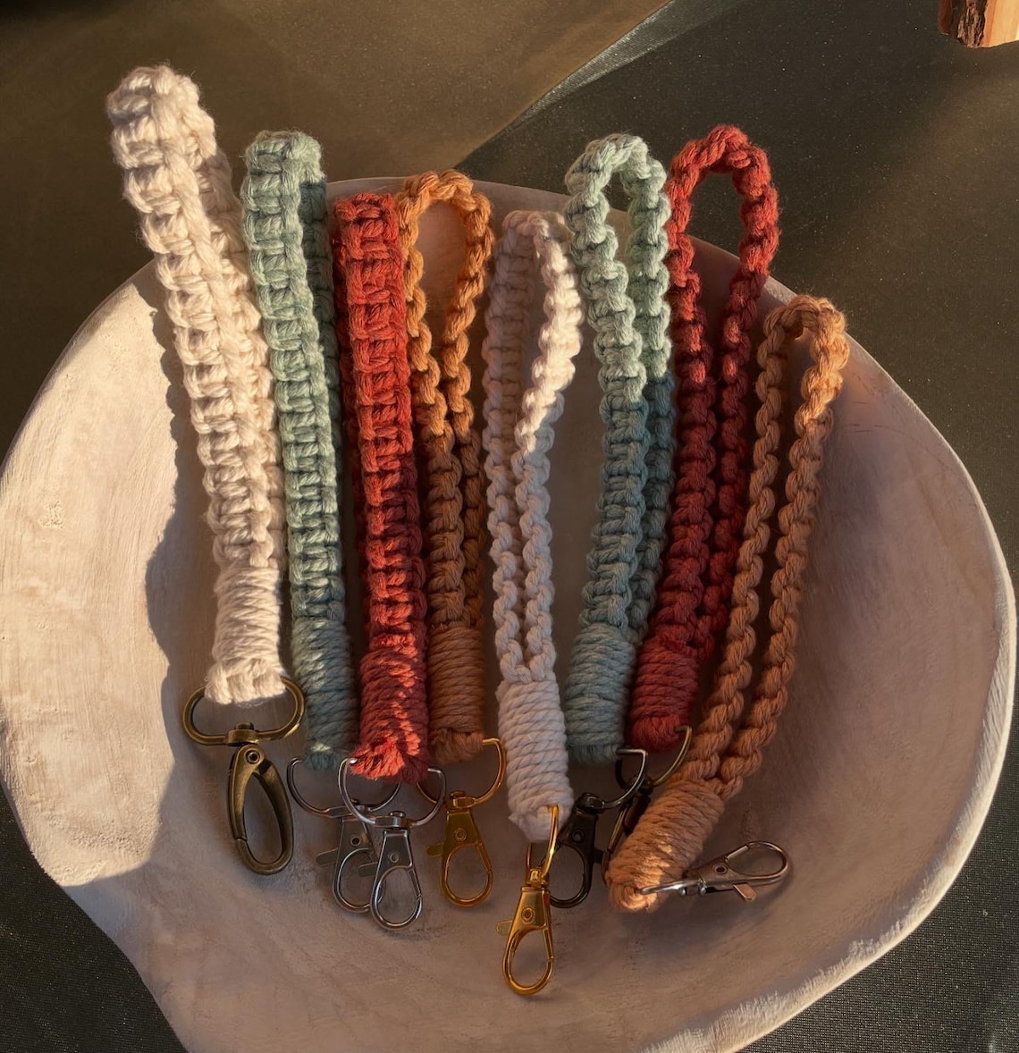 Square Knot Keychain - Etsy