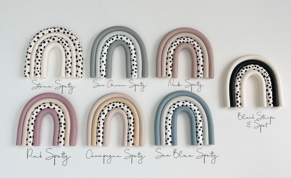 Large Rainbow | Spotty Rainbow | Wall Hanging Rainbow | Polka Dot ...