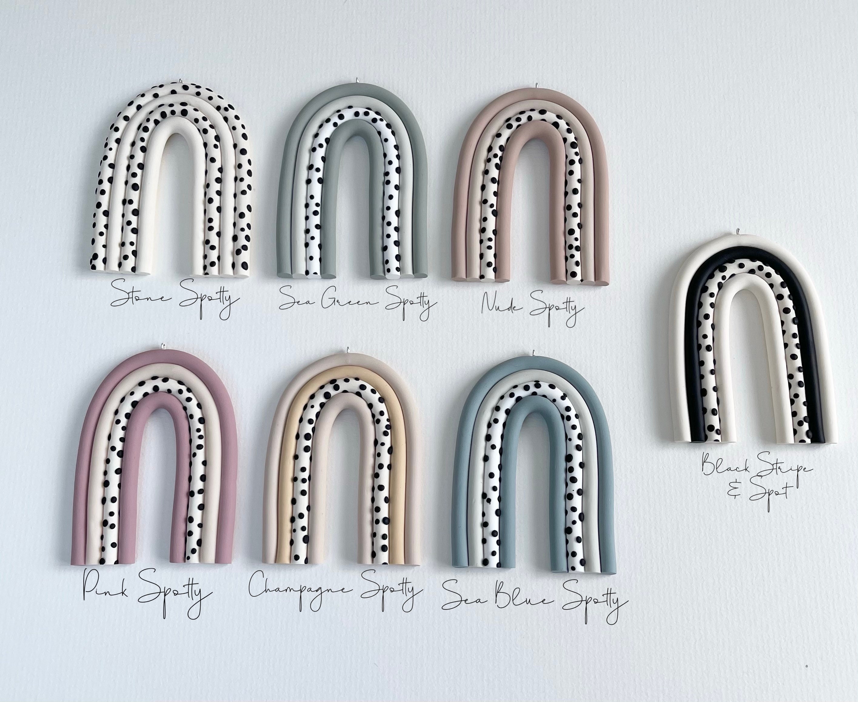Spotty Rainbow Garland | Neutral Rainbow | Rainbow Garland | Wall ...