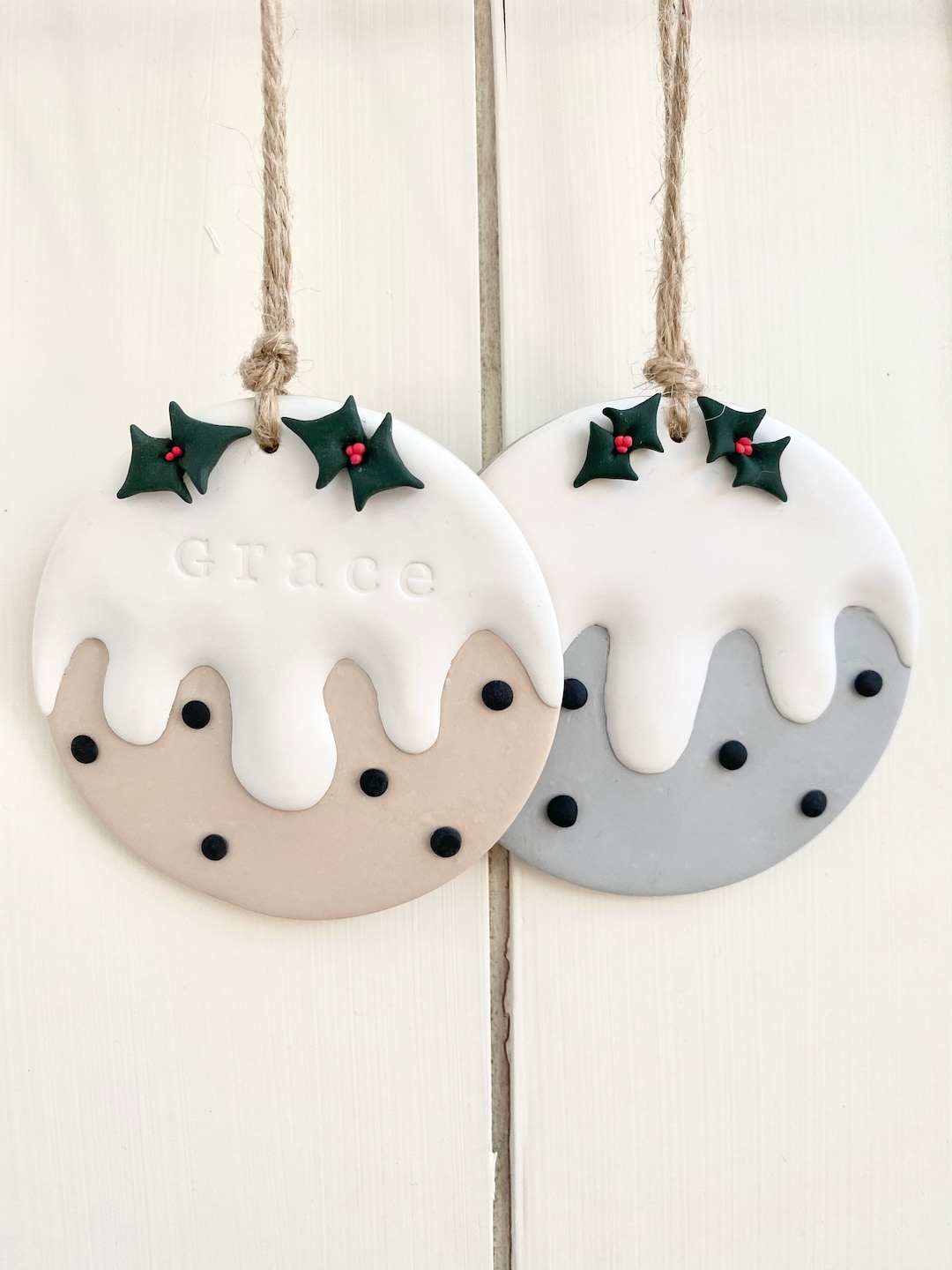 Christmas Pudding Ornament | Christmas Tree Ornament | Christmas Decor ...