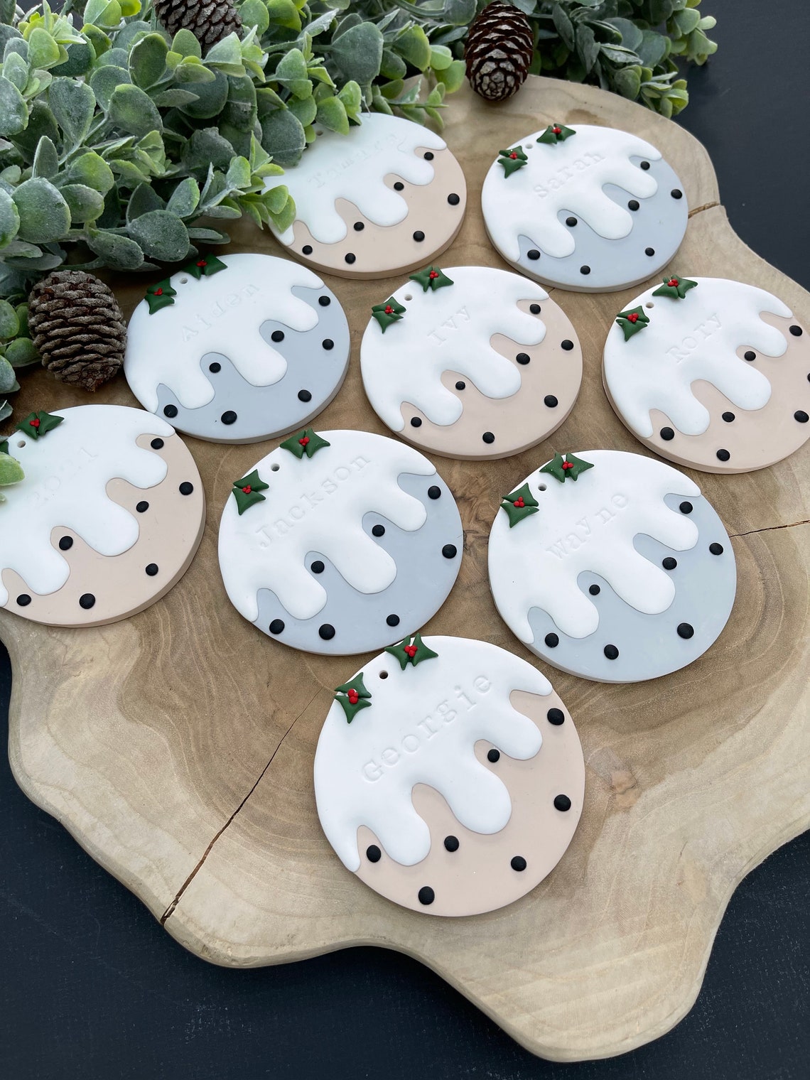 Christmas Pudding Ornament | Christmas Tree Ornament | Christmas Decor ...