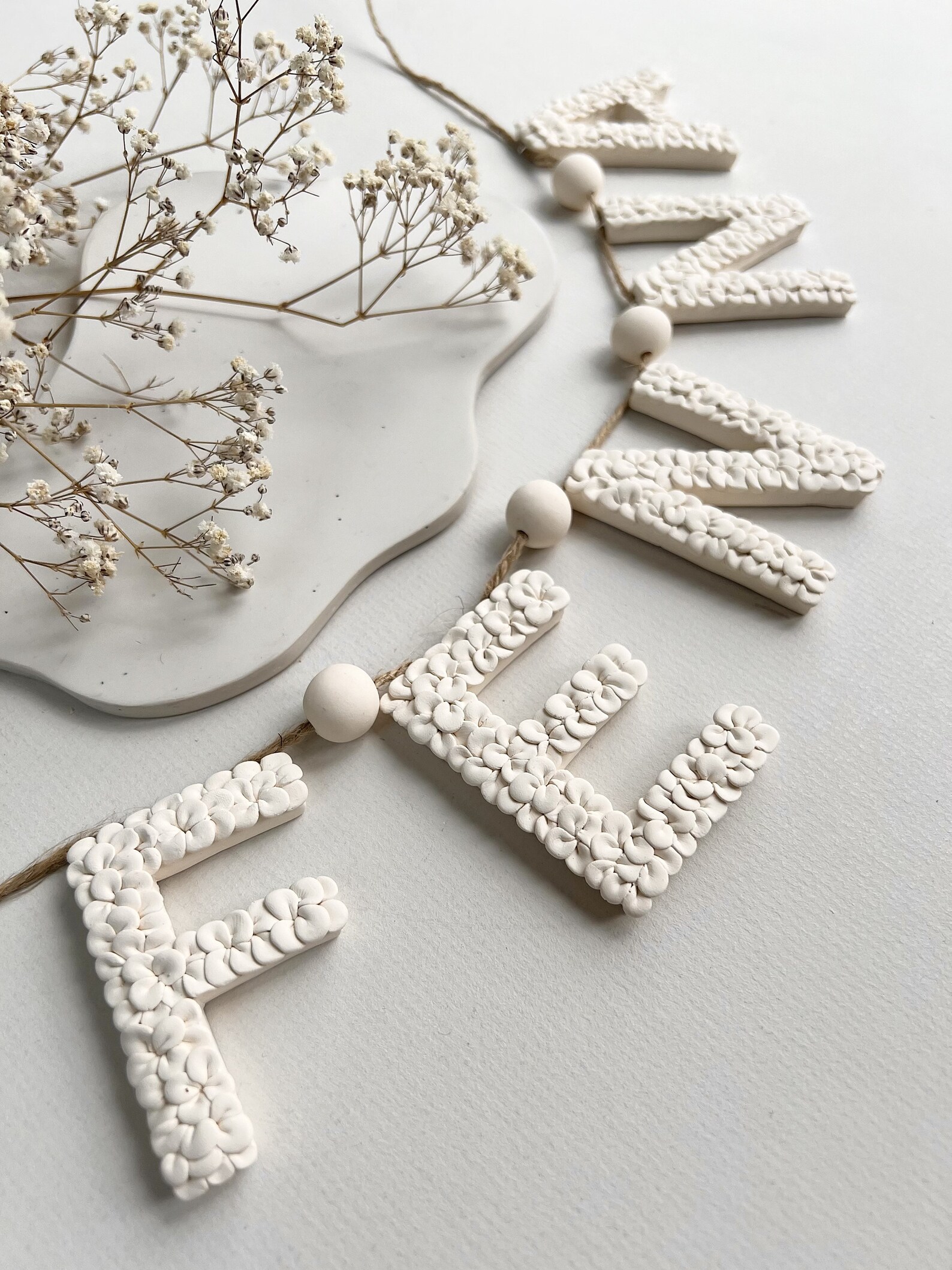 Personalised Name Garland Name Bunting Floral Letters - Etsy