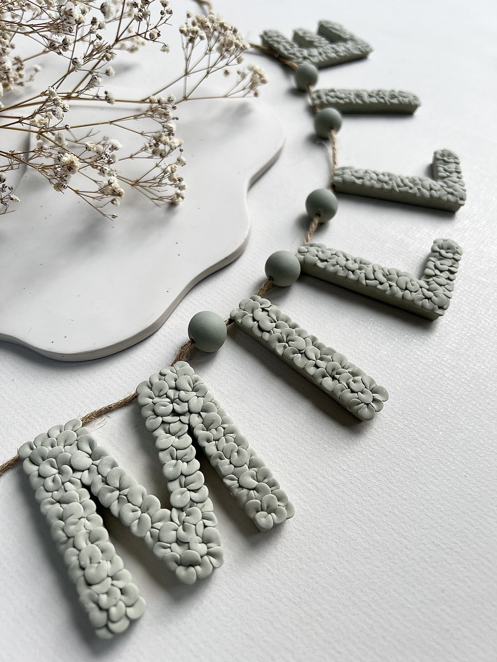 Personalised Name Garland Name Bunting Floral Letters - Etsy