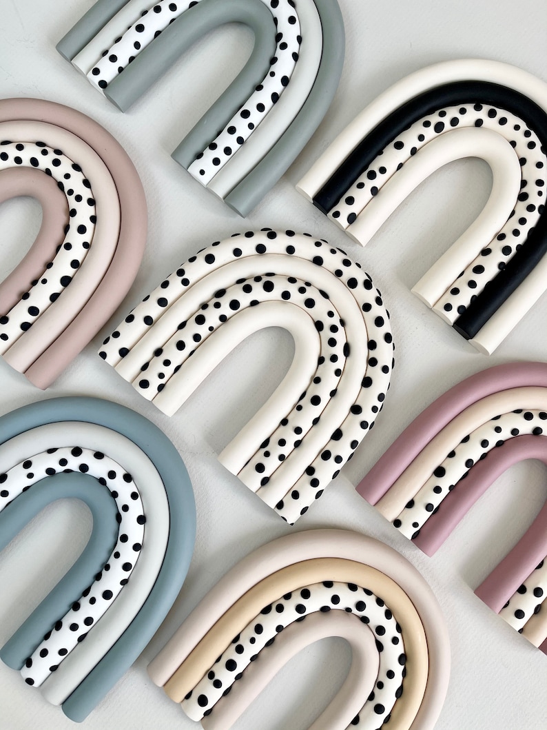 Large Rainbow Spotty Rainbow Wall Hanging Rainbow Polka | Etsy