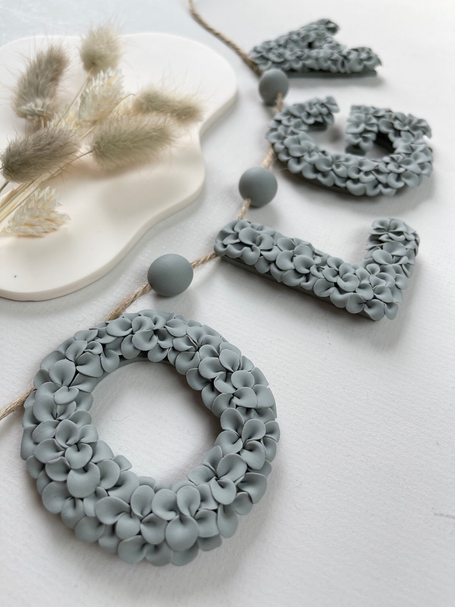 Personalised Name Garland Name Bunting Floral Letters | Etsy UK