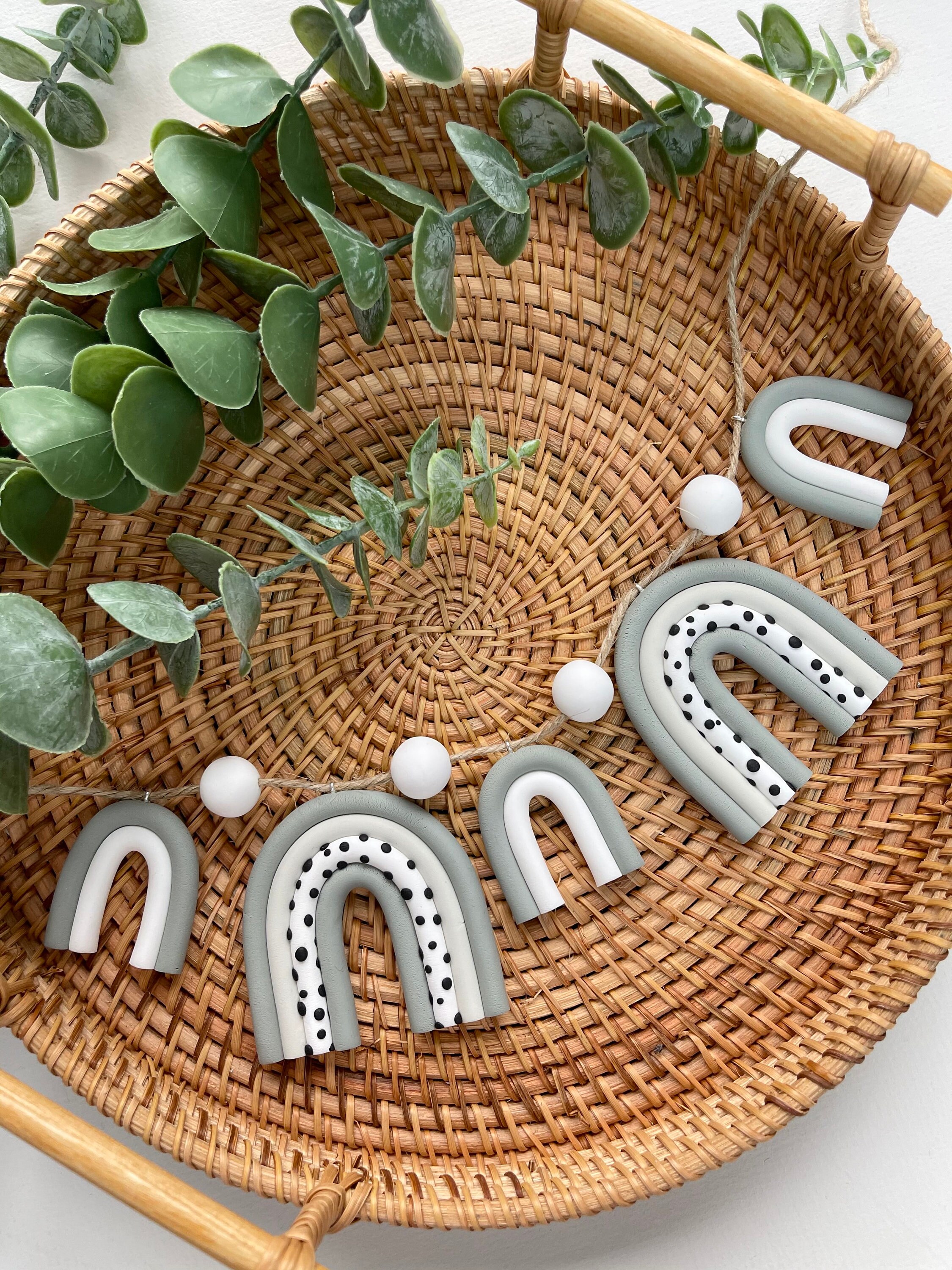 Spotty Rainbow Garland Neutral Rainbow Rainbow Garland - Etsy UK