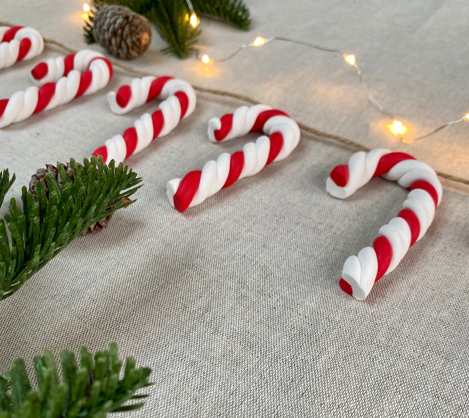 Candy cane garland Christmas garland Candy Canes | Etsy