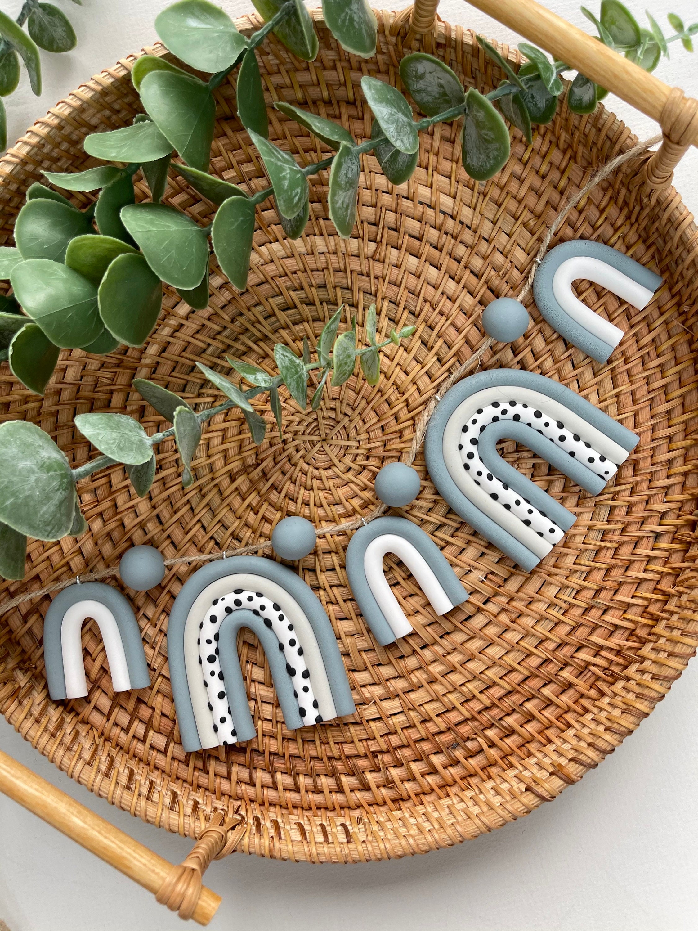 Spotty Rainbow Garland Neutral Rainbow Rainbow Garland - Etsy UK