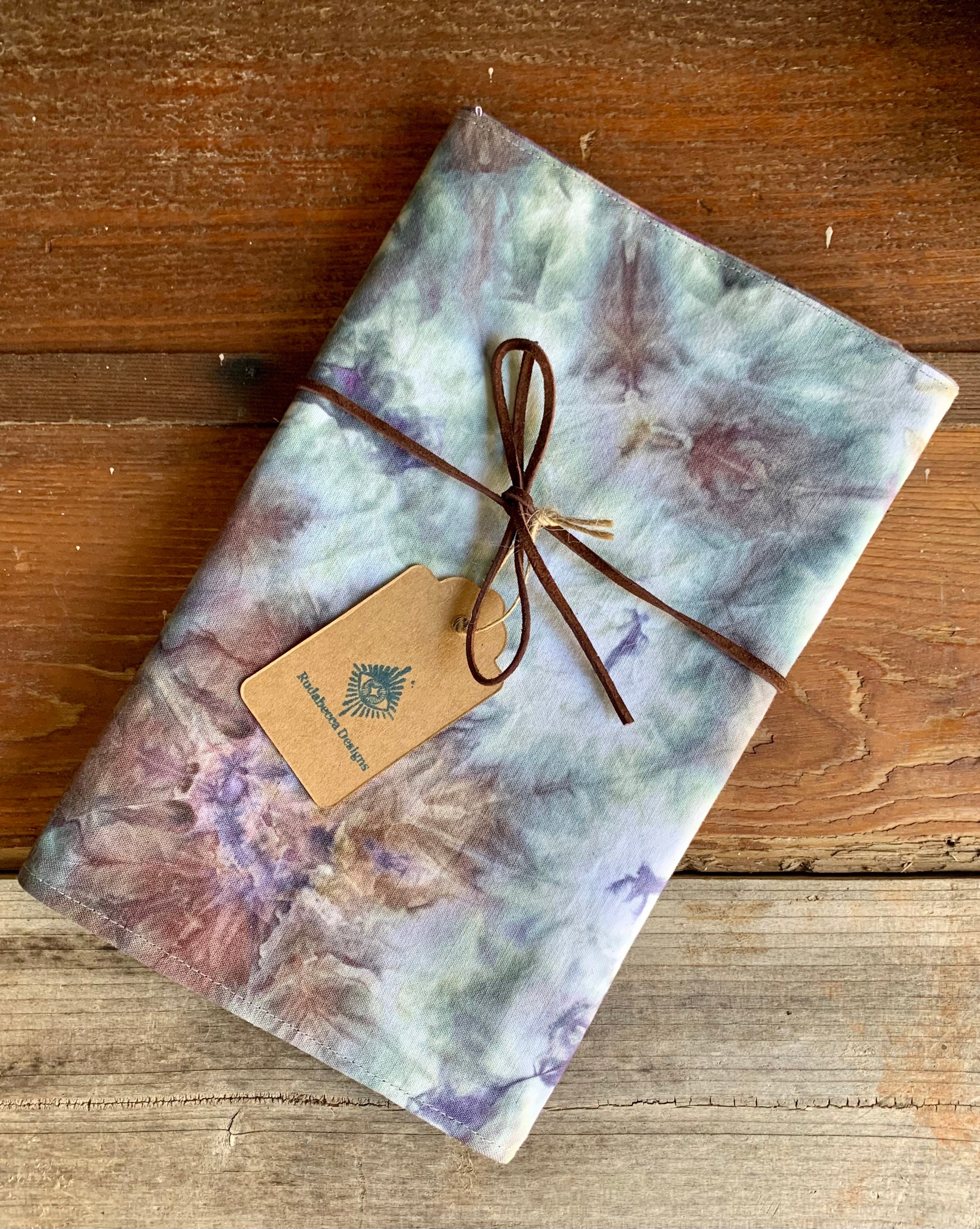 Hand Dyed Tri Fold Notebook Portfolio in Victorian Mushroom — Rudabecca ...