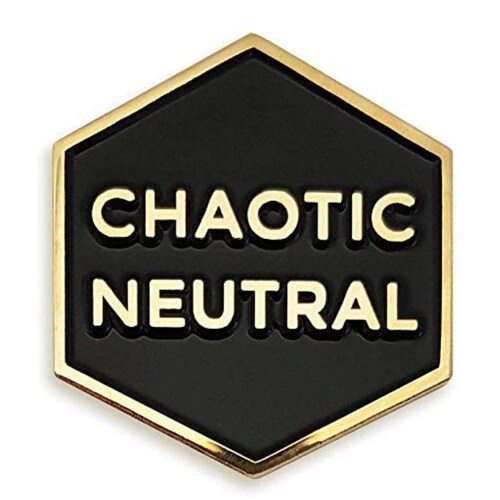 D&D Dungeons and Dragons Badge chaotic Neutral | Etsy